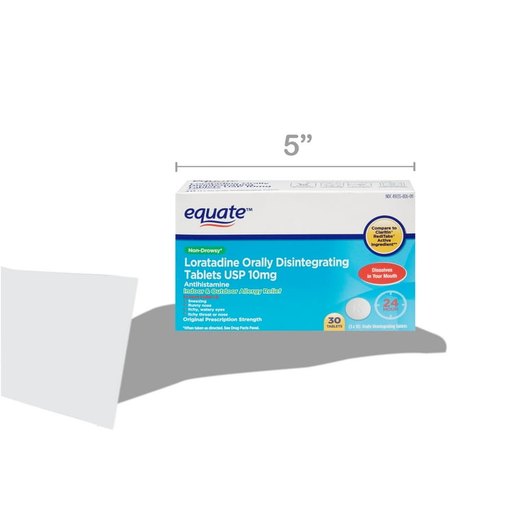 Equate Allergy Relief Loratadine Tablets 10 Mg,, 49% OFF