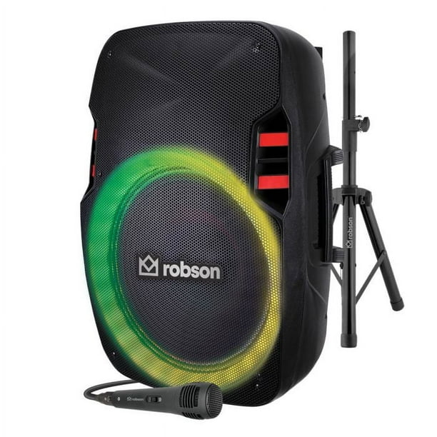 Bafle 15" 25,000 W PMPO tripié y micrófono RB Robson ROB-5015 | Walmart en línea