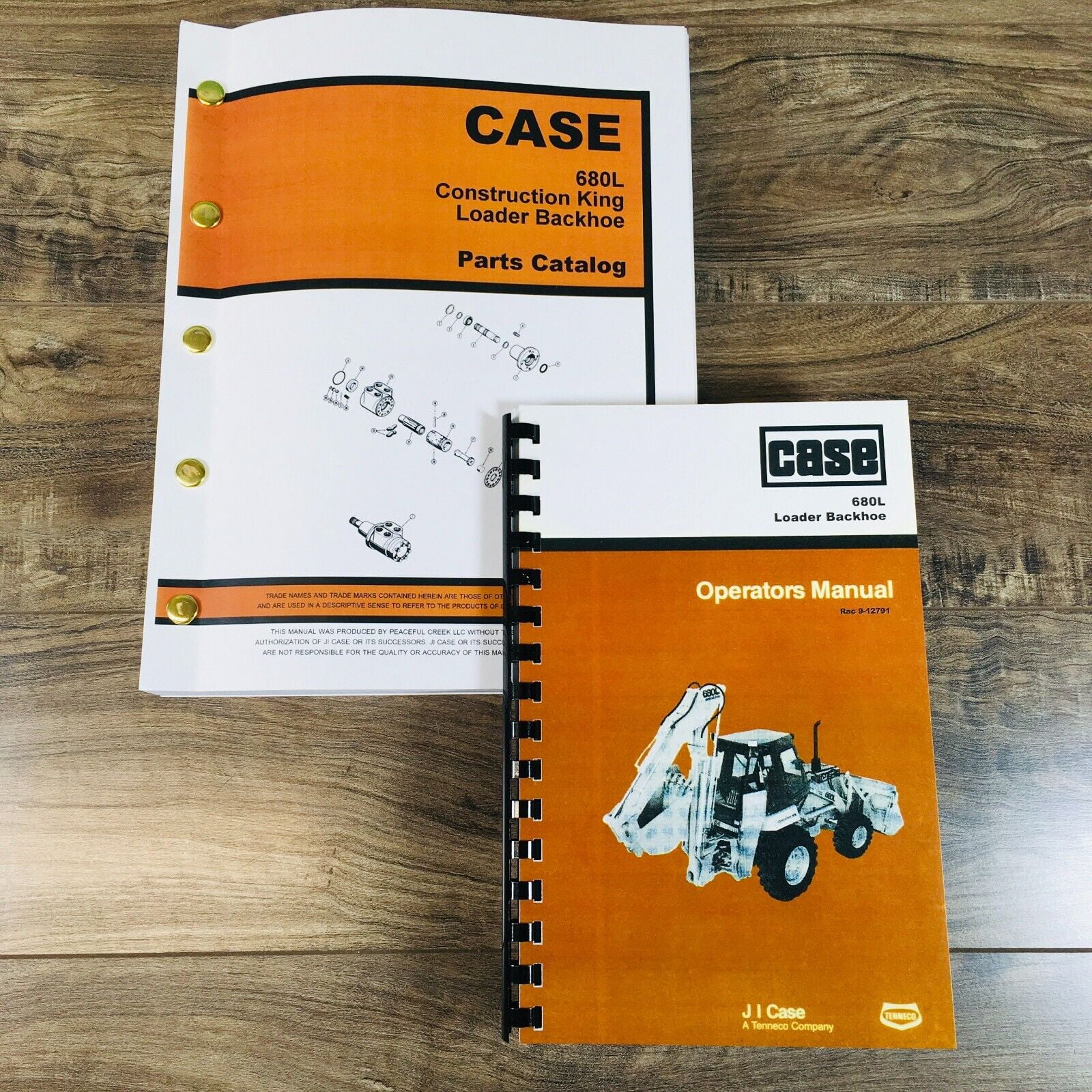 Case 680L Construction King Loader Backhoe Parts Catalog Operators ...