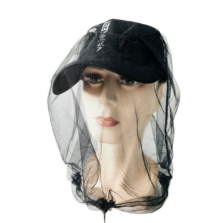 YDJKET Men Women Outdoor Safari Hat Net Mesh Protection From Insect Bee ...