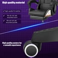 Oyajia Ergonomic Gaming Chair with RGB LED Light, High-Back Swivel ...
