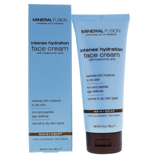 Intense Hydration Face Cream by Mineral Fusion for Women - 3.4 oz Cream ...