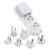 Ceptics World Travel Adapter Kit - 2 USB + 2 US Outlets, Surge ...