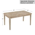Duhome Dining Table Kitchen Table with Beautiful Wooden Grain Pattern ...