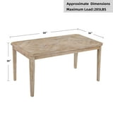 Duhome Dining Table Kitchen Table with Beautiful Wooden Grain Pattern ...