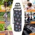 1000ML Transparent Sports Water Bottle with Handle & Straw Portable ...