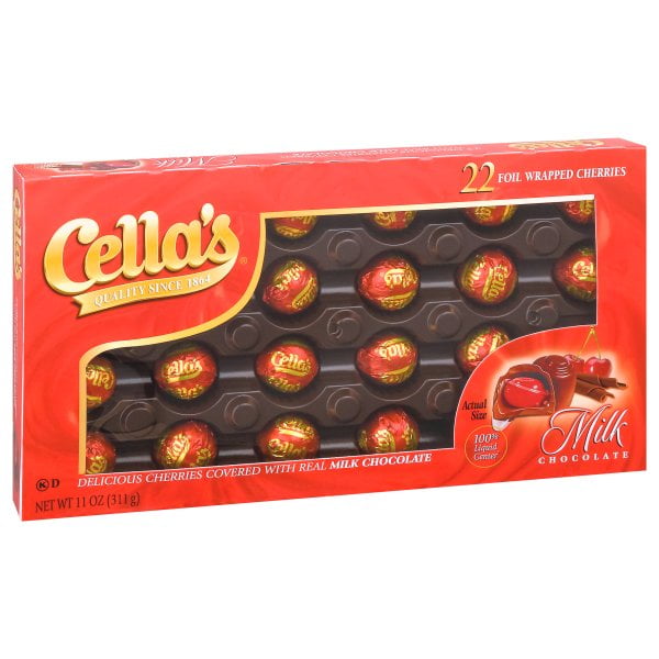 Cella's Milk Chocolate Covered Cherries 11oz. - Walmart.com