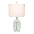 Elegant Designs Ellipse Transparent Table Lamp, Clear Blue - Walmart.com