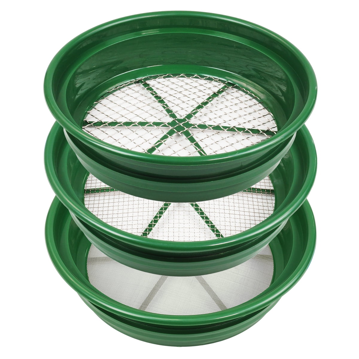 3-pc-green-plastic-gold-sifting-pan-classifier-stackable-mesh-size-1-2