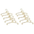 HEMOTON 10pcs Alloy Hangers Small Hangers Mini Hangers for Mini Retro ...