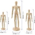 9 Pcs Artists Wooden Manikin, Wooden Moveable Drawing Mannequins ...