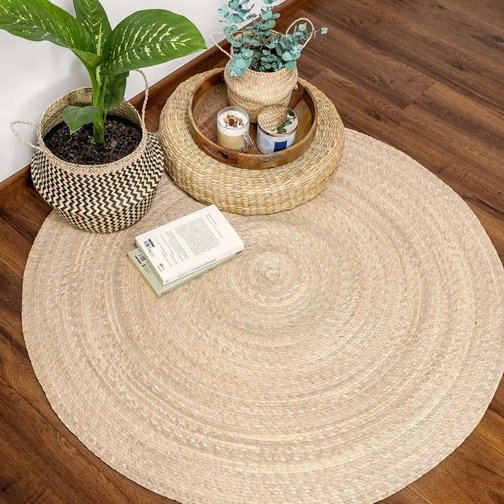 Tapete circular de palma natural CALLI DECORACION 1 metro | Bodega ...