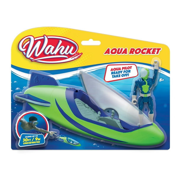Wahu Aqua Rocket Green/Blue Water & Pool Toy - Glides up to 30 ...