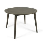 Metal Retro Round Table Red Coral and White - Walmart.com