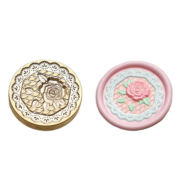 Cabeza de cobre con sello de serie de encaje cabeza de cera esmaltada con cuenta Manual DIY para ...