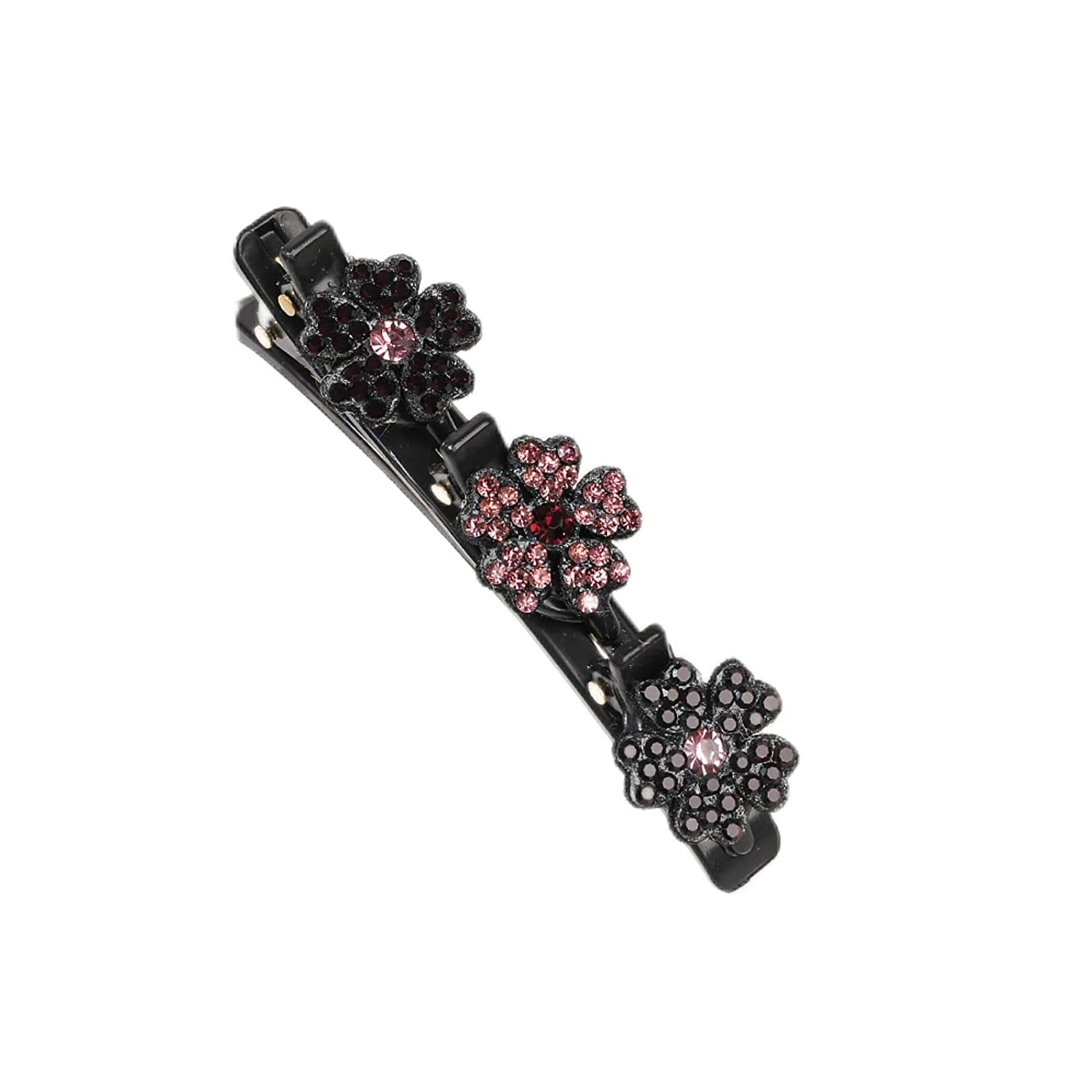 Sparkling Crystal Stone Braided Hair Clips,Rhinestone Hair Clips,Hair ...
