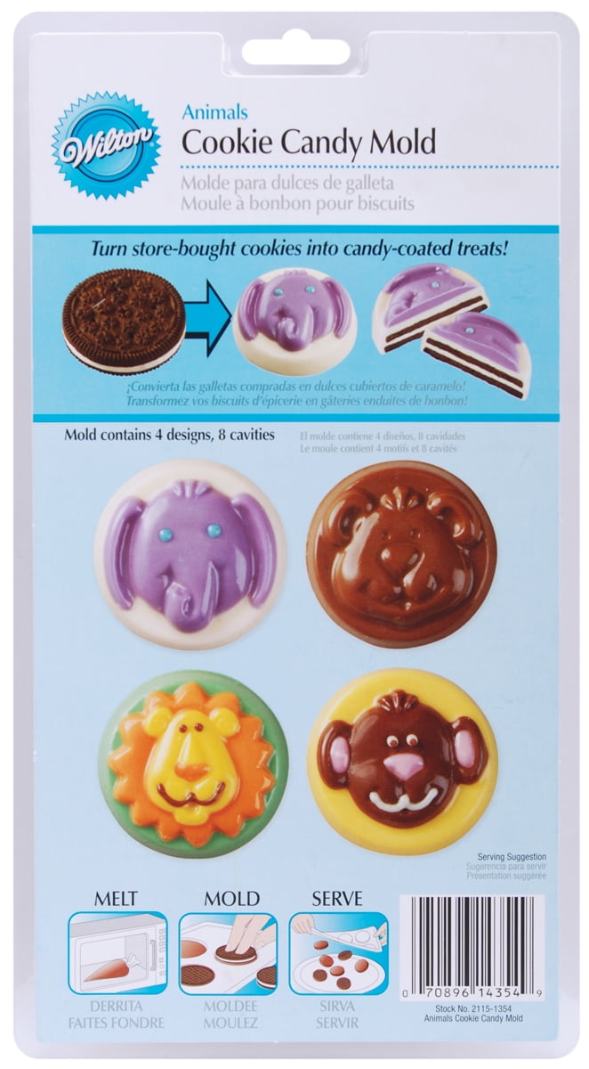 Cookie & Candy Mold-Animals 8 Cavity (4 Designs) - Walmart.com