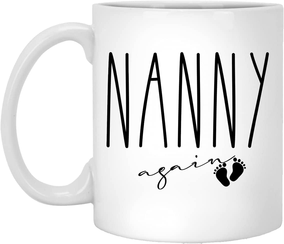 Nanny Again Mug, Nanny Again Pregnancy Announcement, Nanny Reveal ...
