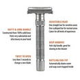 Adjustable Double Edge Safety Razor, The Emperor by VIKINGS BLADE, Long ...