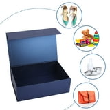 4 Pack Small Rectangle Cardboard Magnetic Closure Boxes, 12x8x4 Blue ...