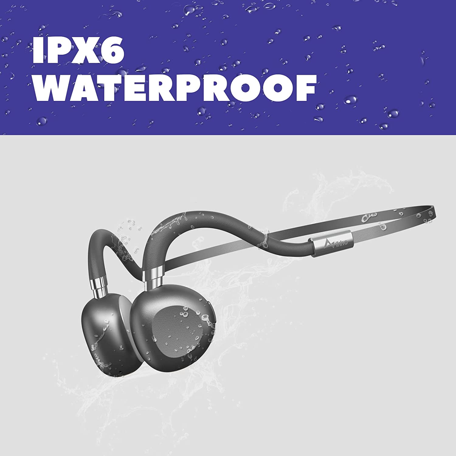 Buy IKKO Breezy ITG01 Wireless Bone Conduction Headphones, Open Ear Sports Bluetooth 5.3 ...