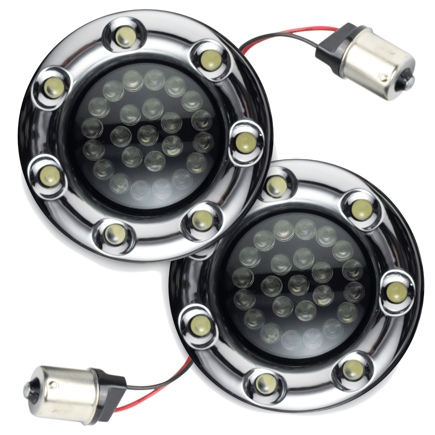 Eagle Lights Infinity Beam 2” Rear LED Turn Signals with LED Ring ...