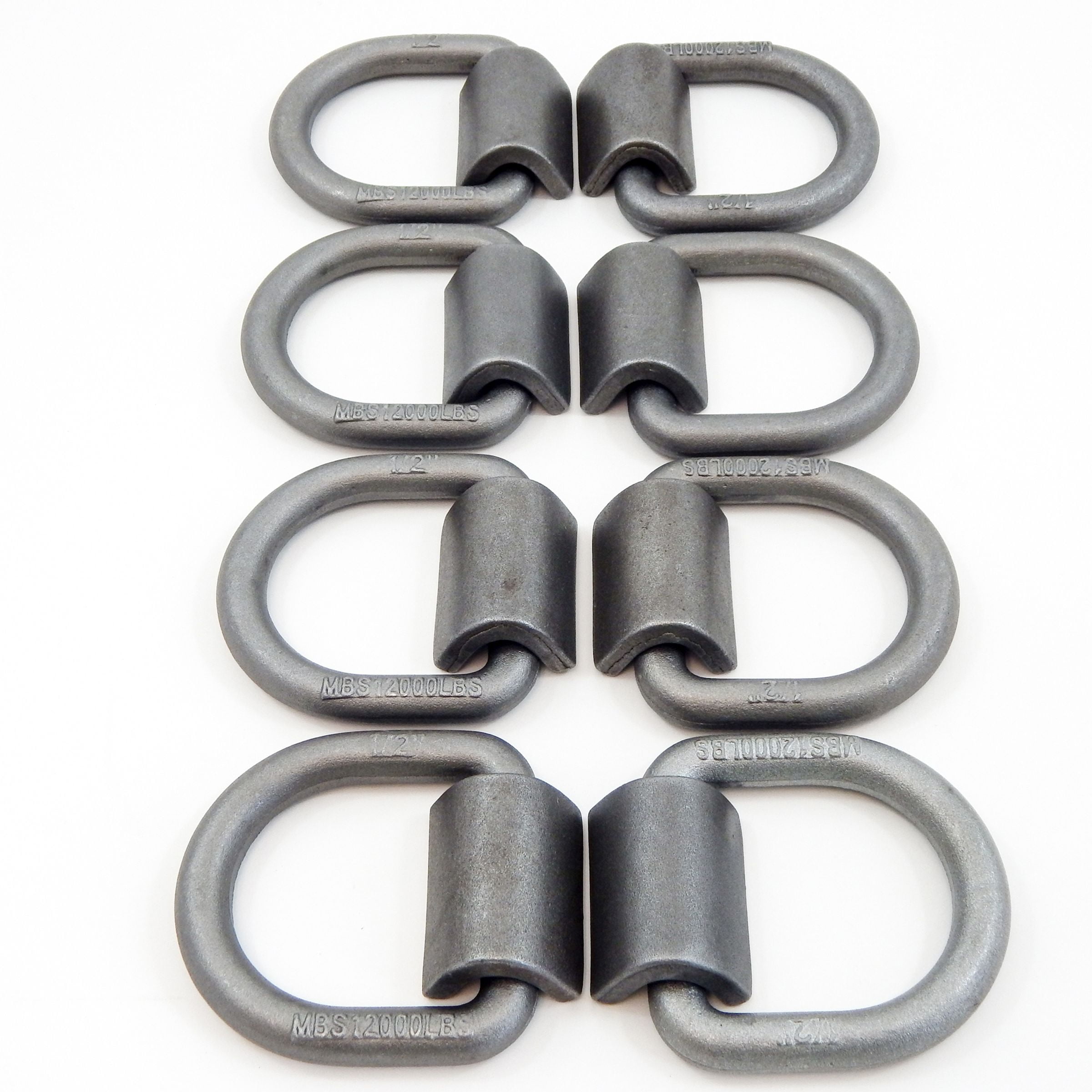 Red Hound Auto Qty 8 Flatbed Truck Trailer Cargo Tiedown Weld-On D-Ring ...
