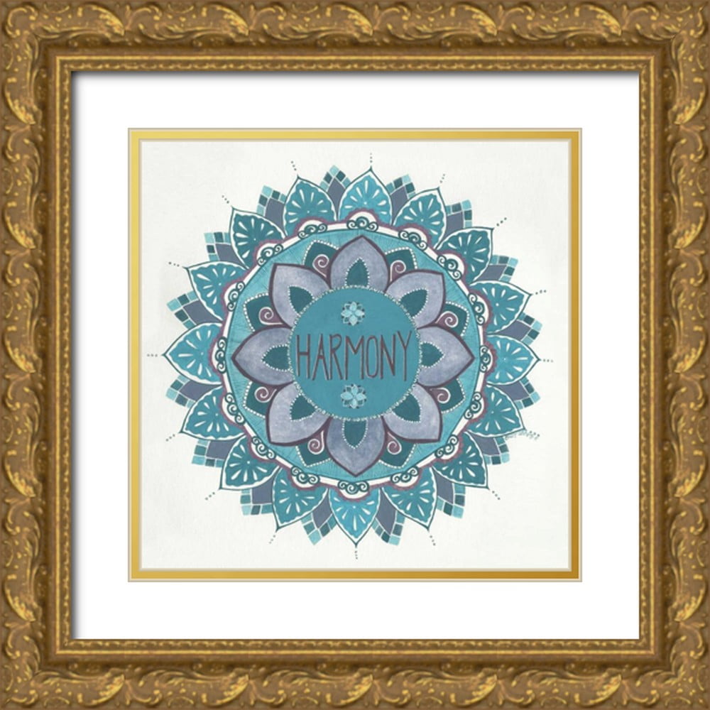 Shamp, Cindy 20x20 Gold Ornate Wood Framed with Double Matting Museum ...