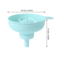 3-in-1 Multifunctional Plastic Funnel, Wide & Narrow Mouth Kitchen ...