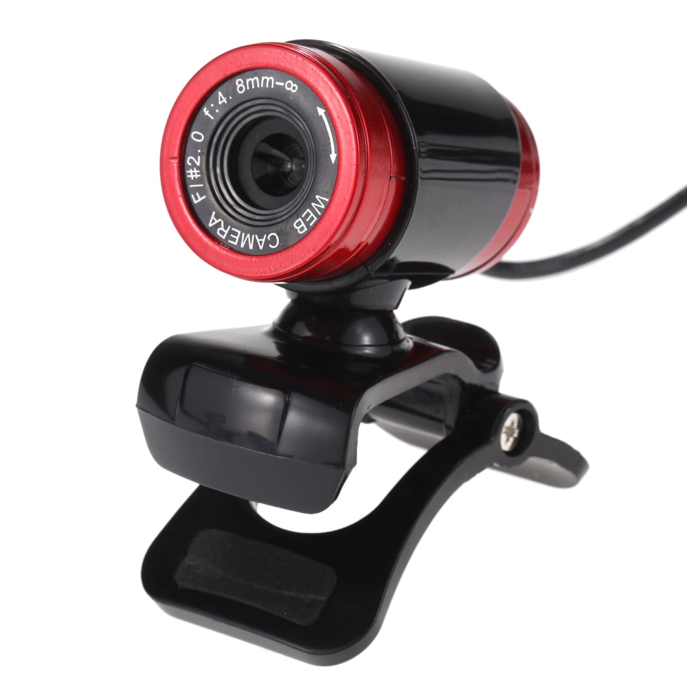 USB 2.0 0.3 Million Pixels HD Camera Cam with Mic Clip-on 360 Degree ...