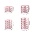 Clear Storage Desk with Drawers Plastic Stationery Makeup Storage Box ...
