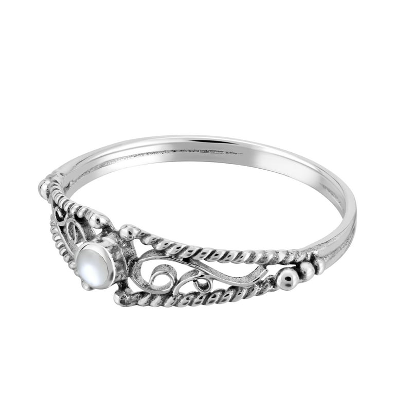 Pearl Swirl Silver Ring | 925 Sterling Silver