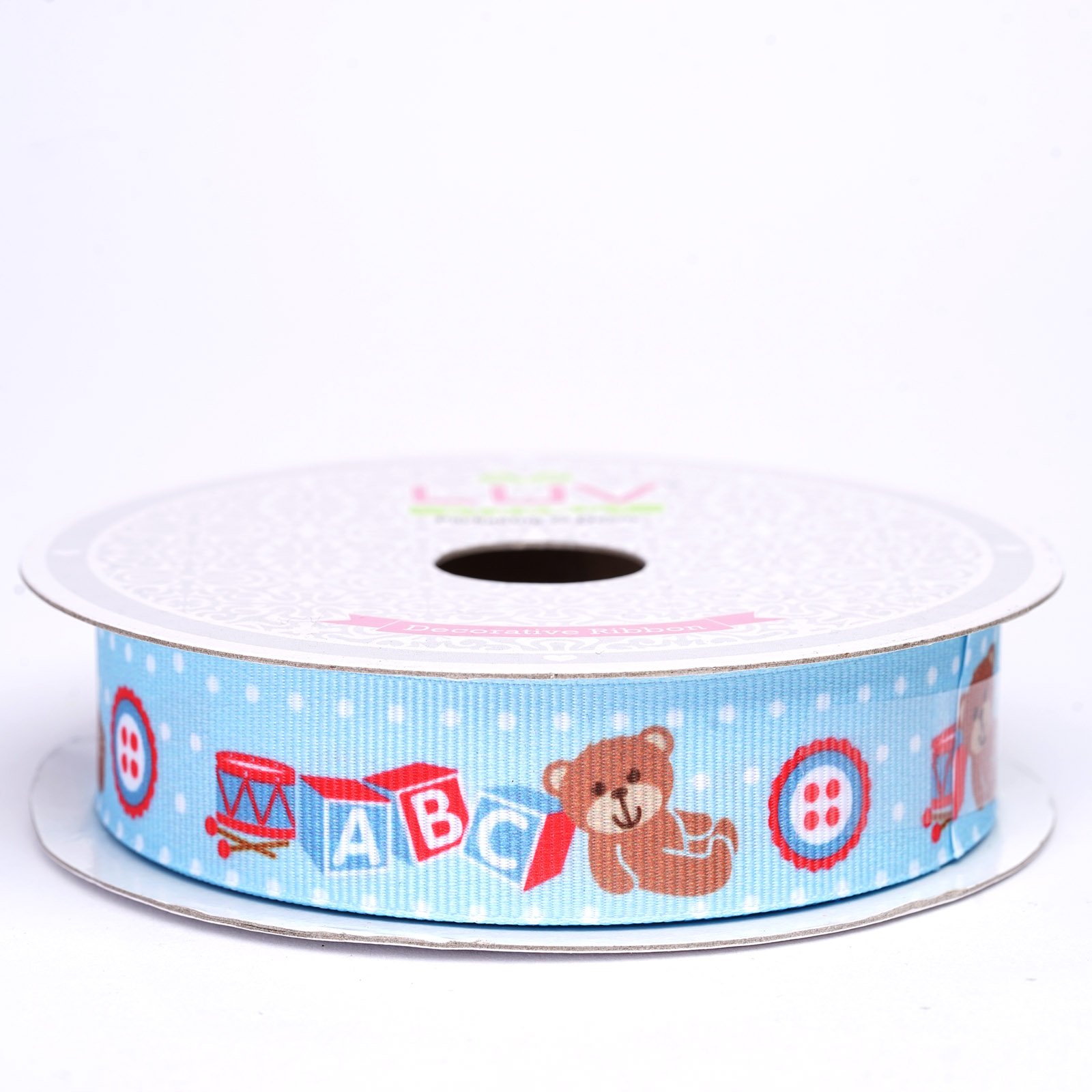 Efavormart MY 1ST ABC Ribbon - 7/8" x 10yards Blue Grosgrain - Walmart ...