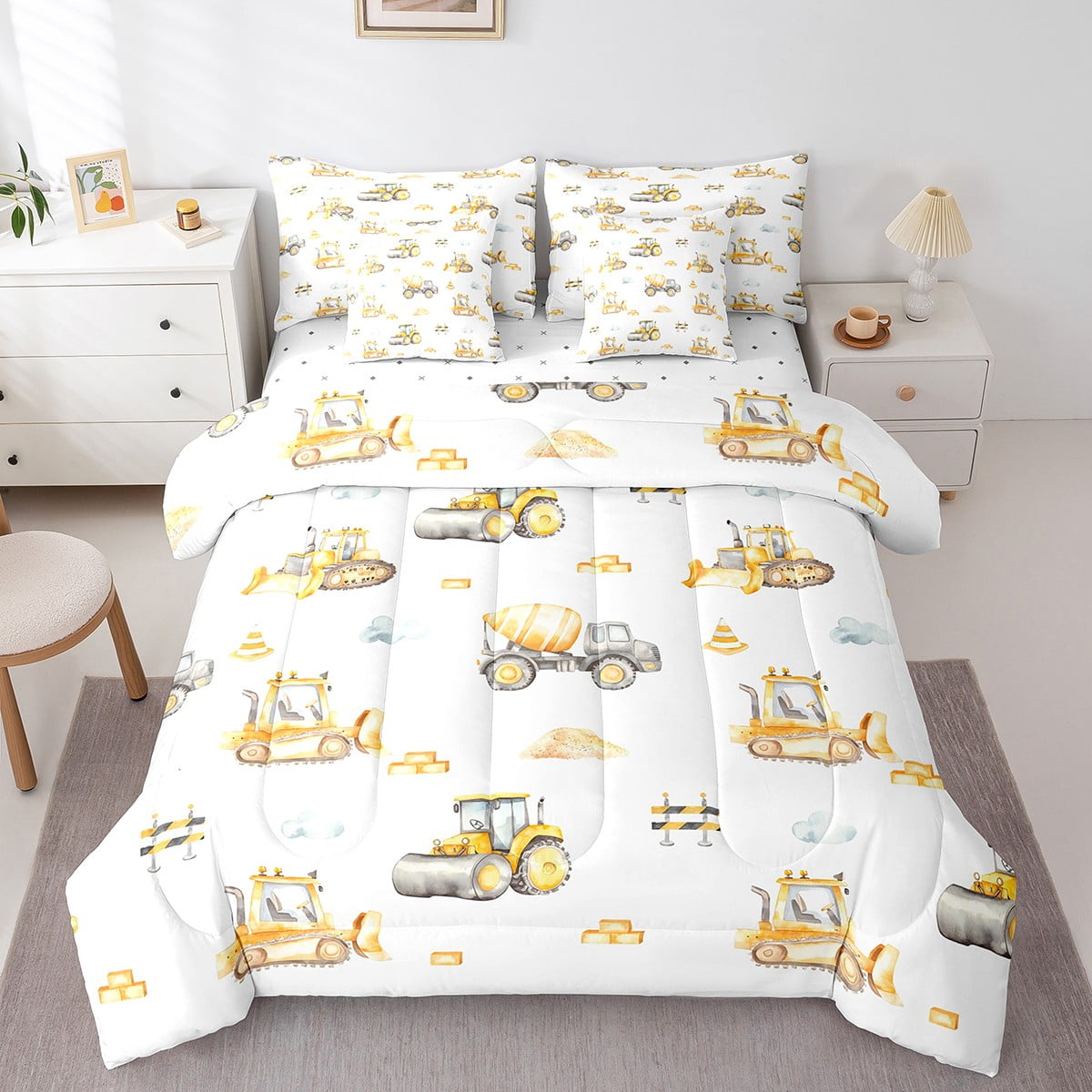 Click here for Erosebridal Cartoon Truck Bedding Sets Twin Size c... prices