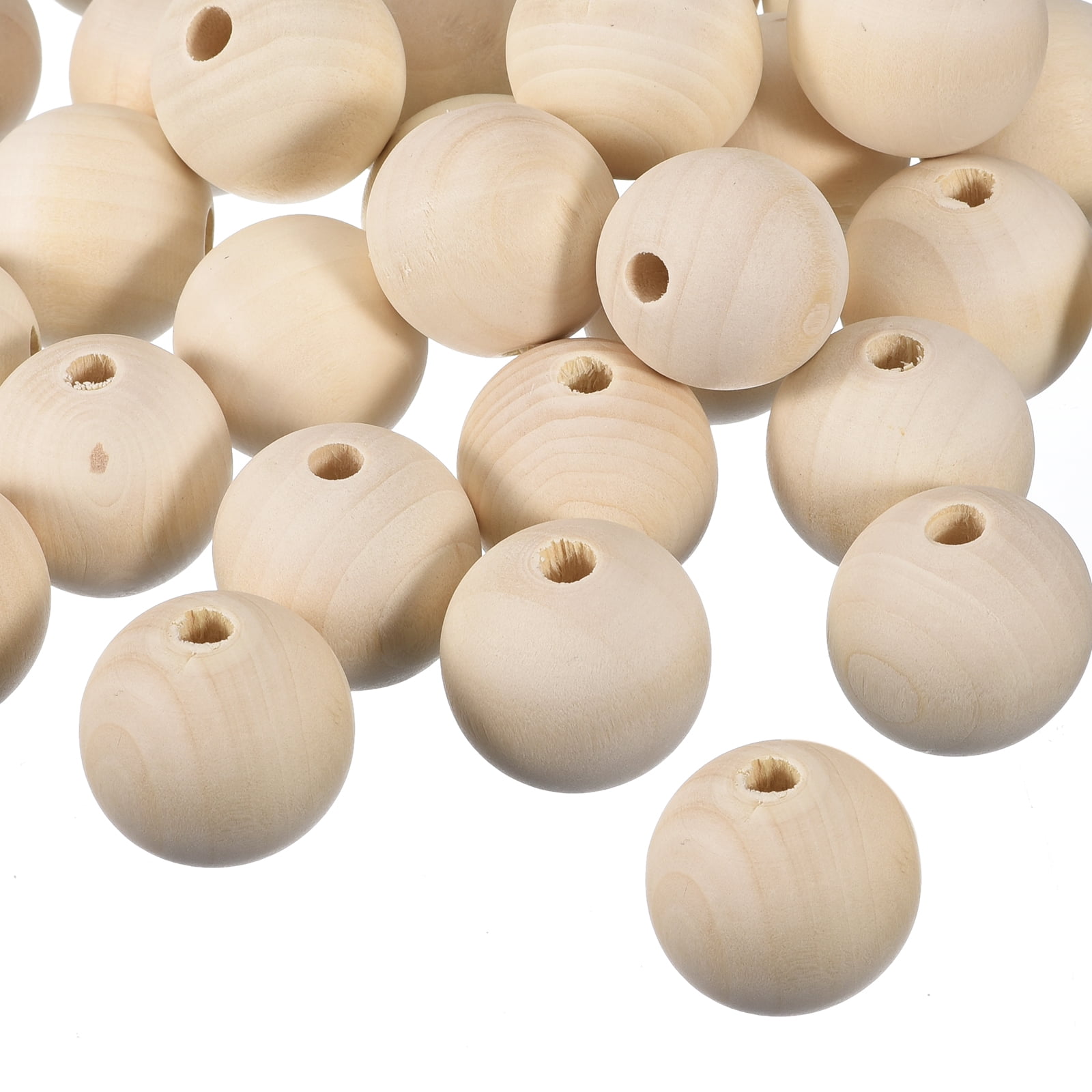 Click here for Unique Bargains 20pack 50mm Natural Wood Spacer Be... prices