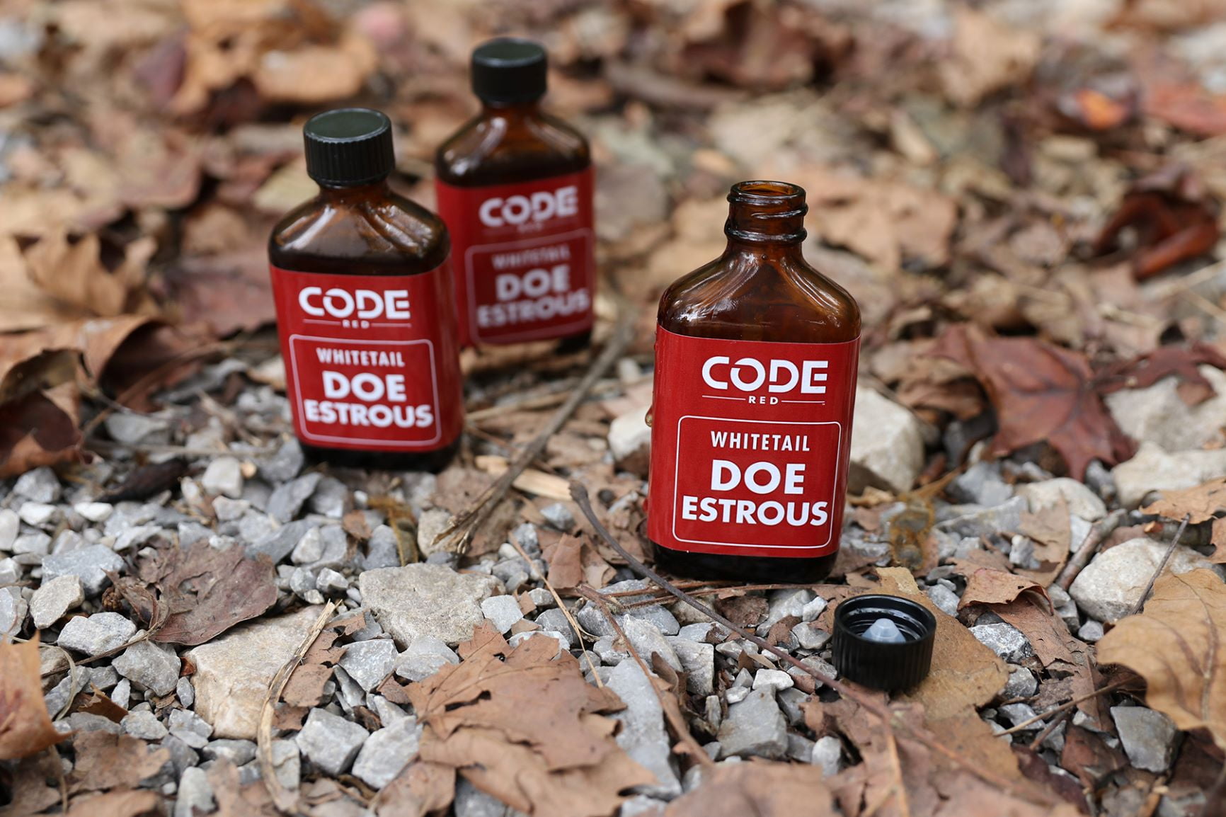 Code Blue Code Red Whitetail Doe Estrous; 2 oz. Bottles; 3-pack