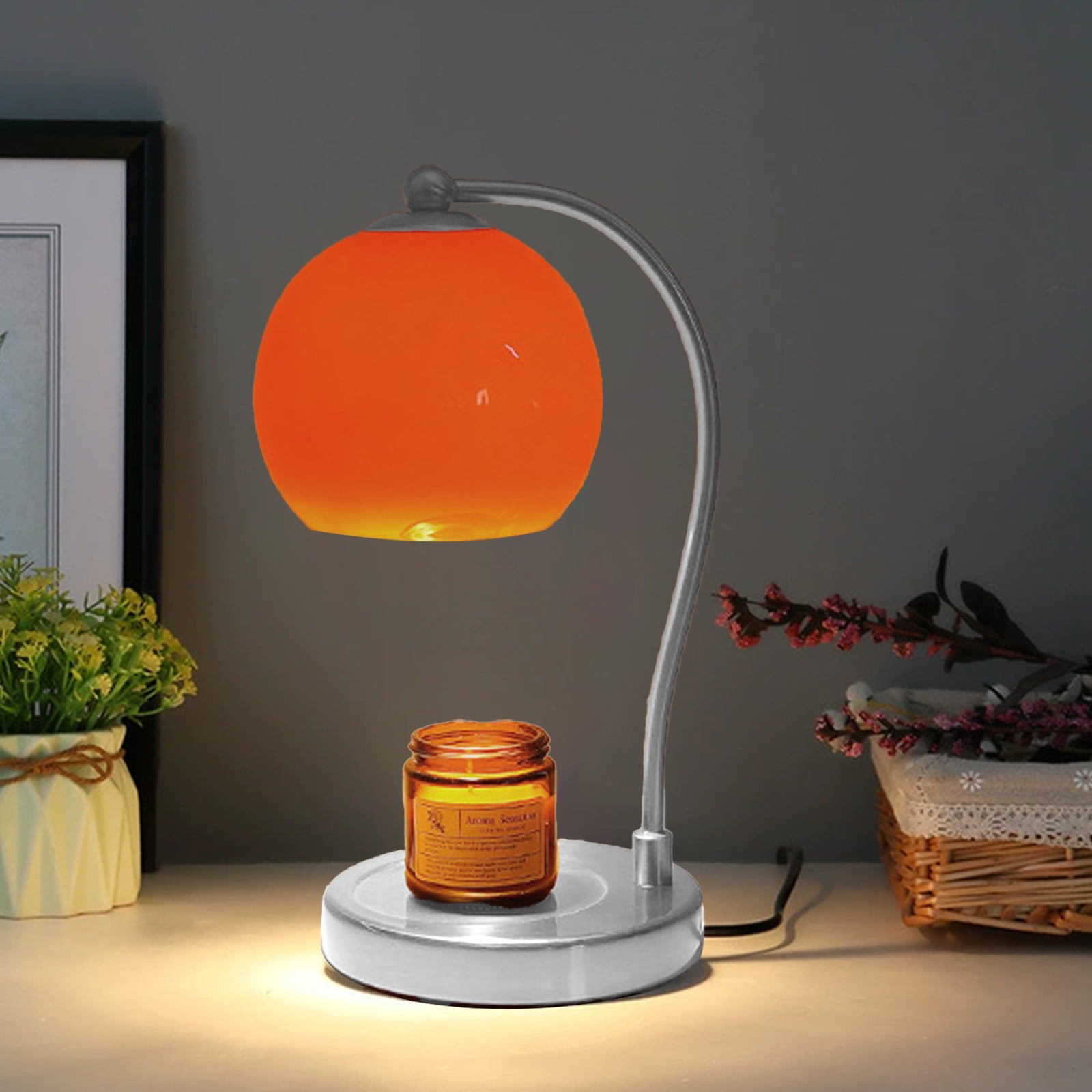 Click here for Rkstn Iron Glass Wax Melt Lamp Candle Warmer Lamp... prices