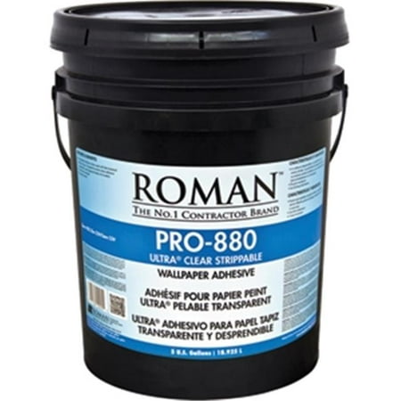 Roman Decorating Products PRO-880 5 Gallon Ultra Clear Premium Adhesive ...