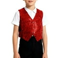 Kids Kids Sequins Vest Shiny Dance Vest Sleeveless RD1 Vest Hip Hop ...