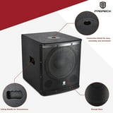 Proreck SP-12X Active Powered PA DJ Subwoofer, 12 inch, 1000W, Class-D Amplifier, 3 DSP Presets ...