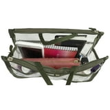 K-Cliffs Pack 2 Clear See Through Handbags, Cosmetic Bag, Purse Insert ...