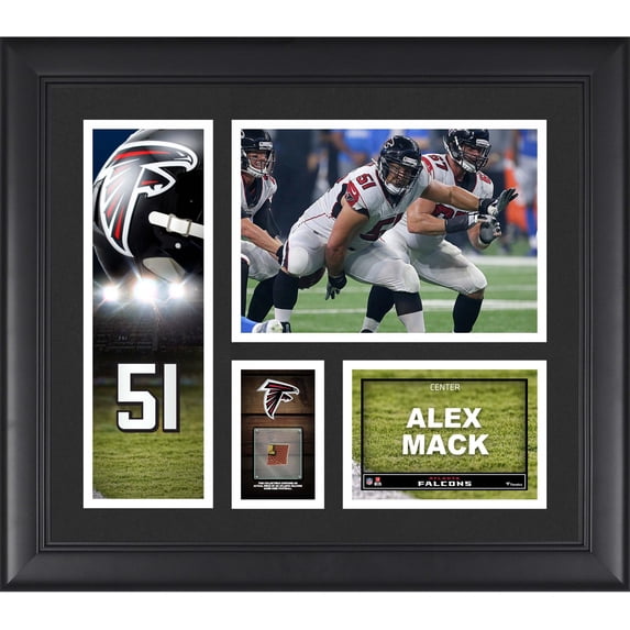 Alex Mack Atlanta Falcons Framed 15" x 17" Player Collage with a Piece ...
