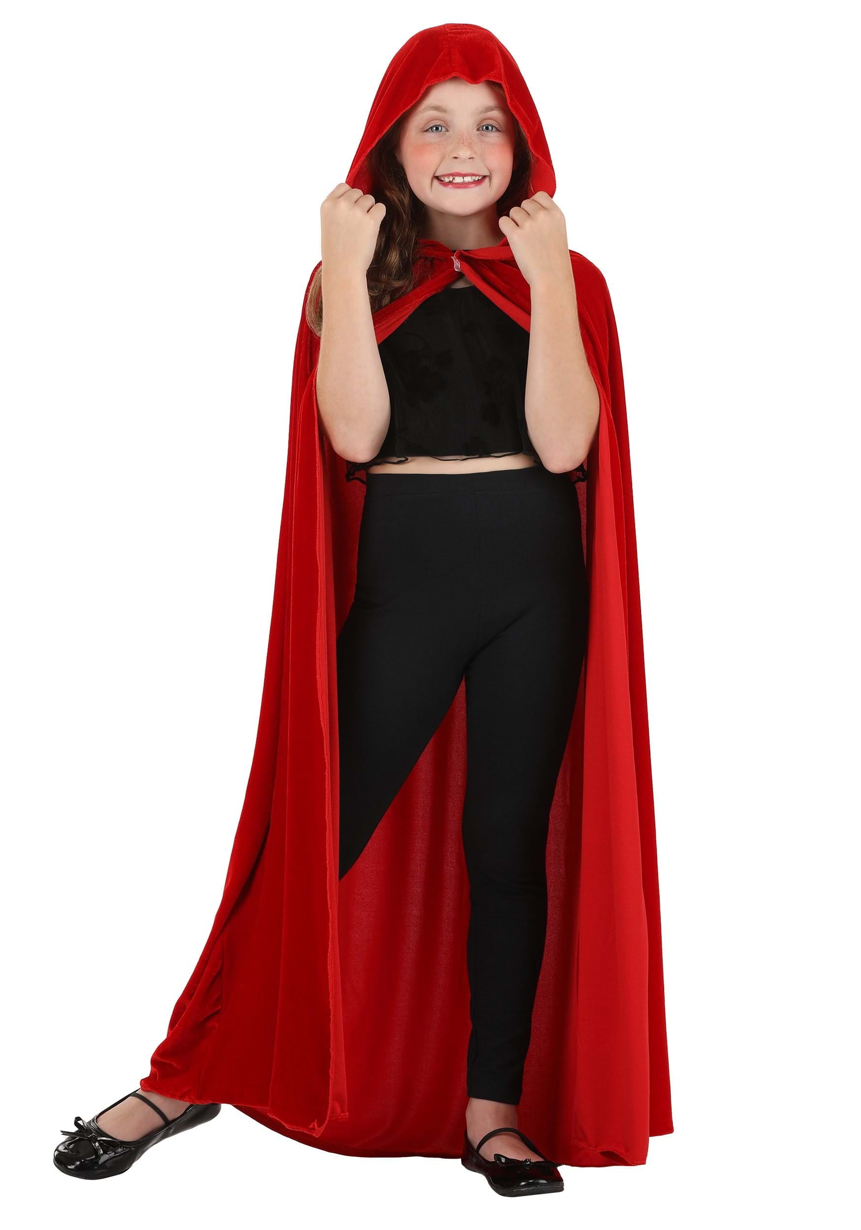 Kid's Red Velveteen Cape - Walmart.com