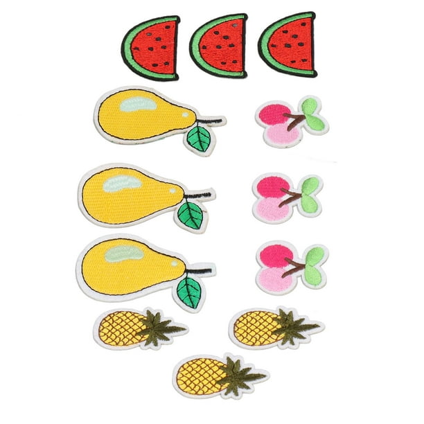 Fruit Patches, Fruits Style Easy To Use Hat Patches 12 Pieces For Bags ...