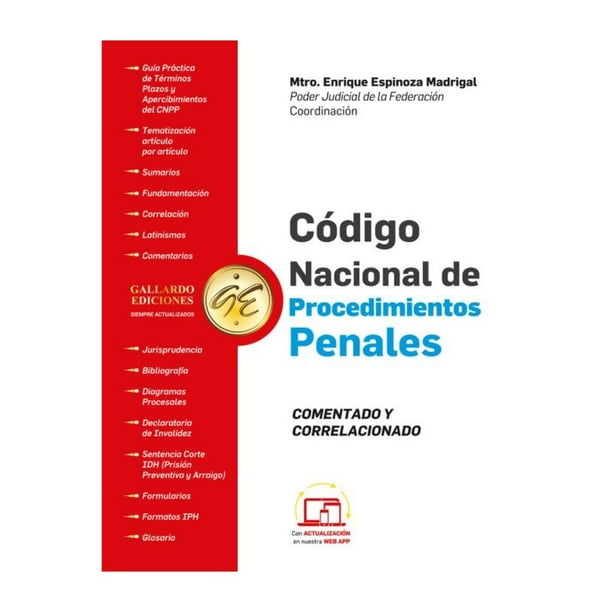 Libro Codigo Nacional De Procedimientos Penales Comentado Tapa Blanda ...