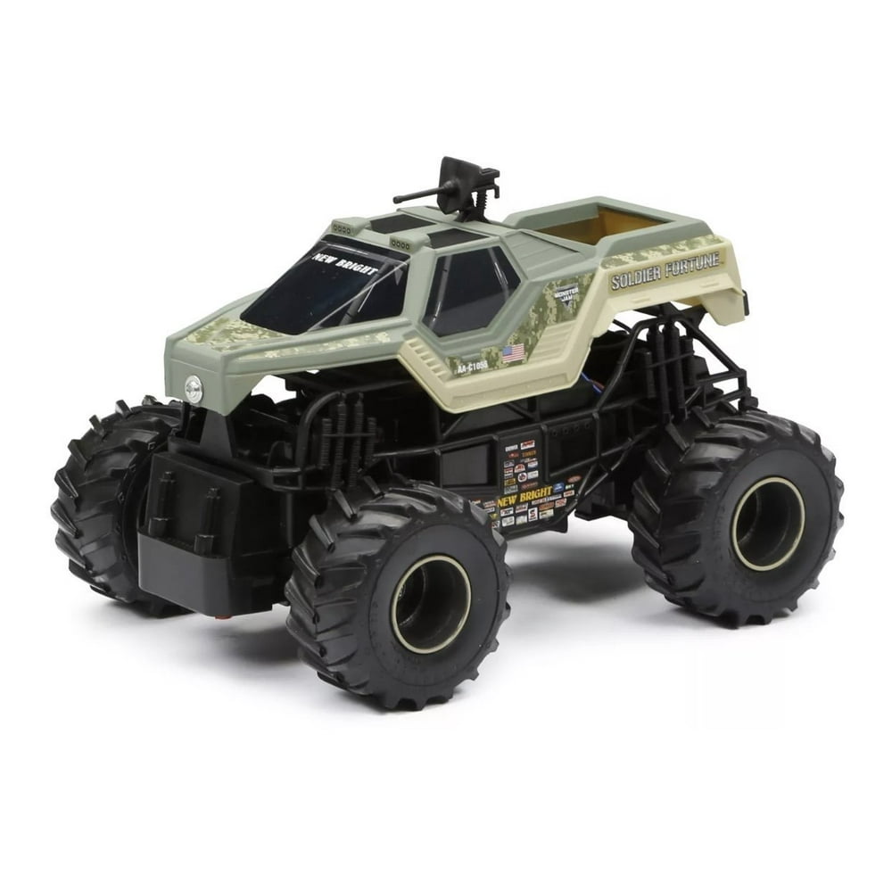 Monster Jam 25 Soldier Fortune 1/24 Scale RC Truck - Walmart.com ...