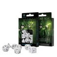 Q Workshop White & Black Elvish Dice Set - Walmart.com