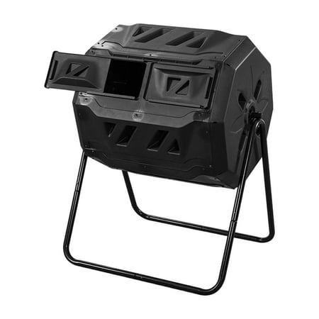 Dual Chamber Rotating Batch Compost Tumbler 160L ,Waste Bins Large ...