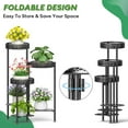Plant Stand Indoor Outdoor Metal 6 Tier Potted Multiple Flower Pot ...