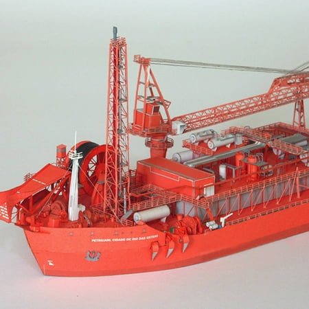 Norwegian FPSO Production Tanker DIY Ship Papercraft Desktop 3D Paper ...